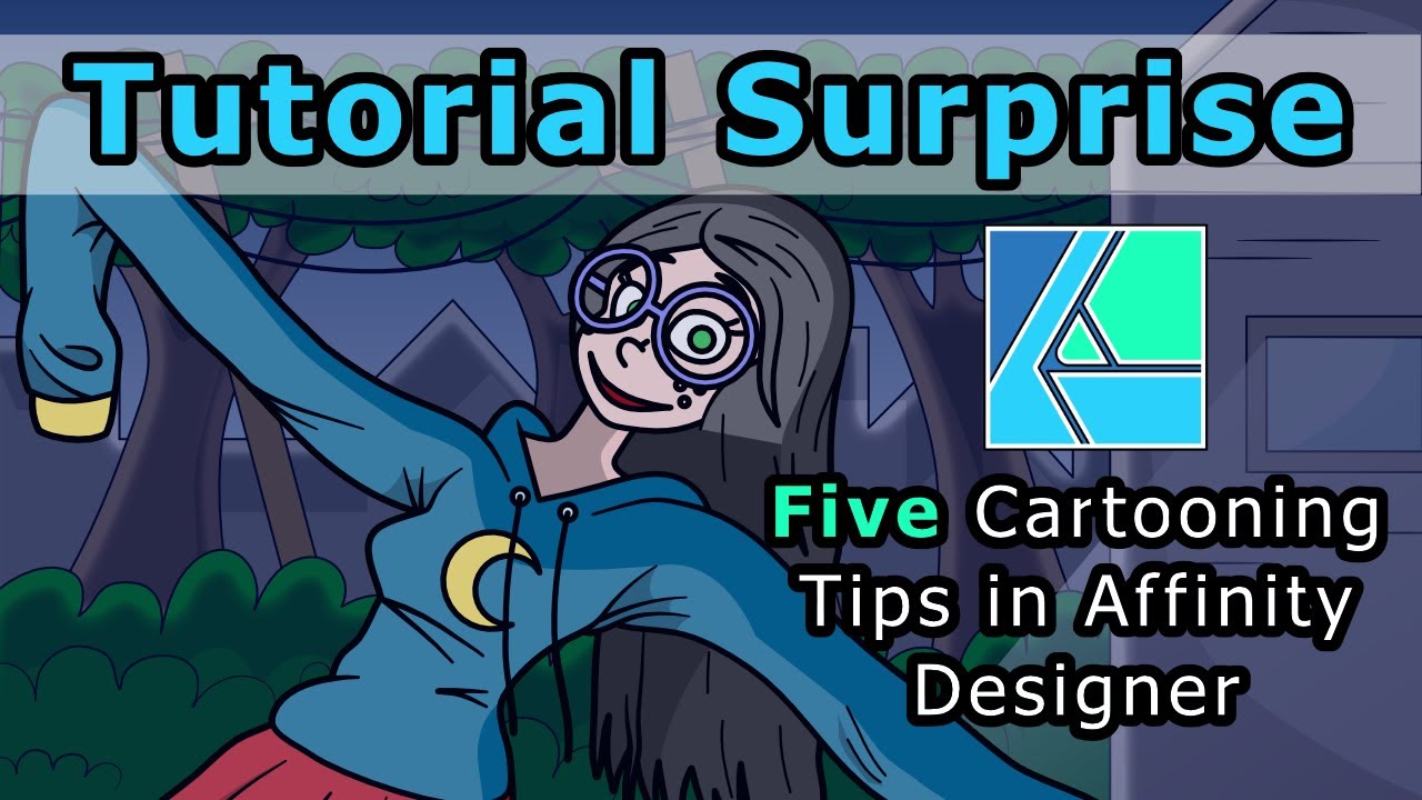 Tutorial Surprise - Five Cartooning Tips in Affinity Designer - YouTube