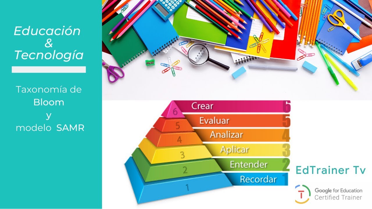 Cómo pasar de la taxonomía de Bloom al modelo SAMR I/II #Inspiración ...