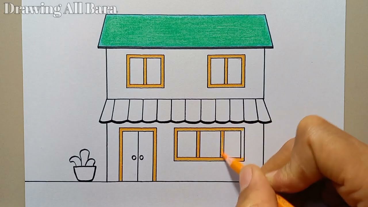 Cara Menggambar Pemandangan Rumah Mudah Dan Bagus Rumah