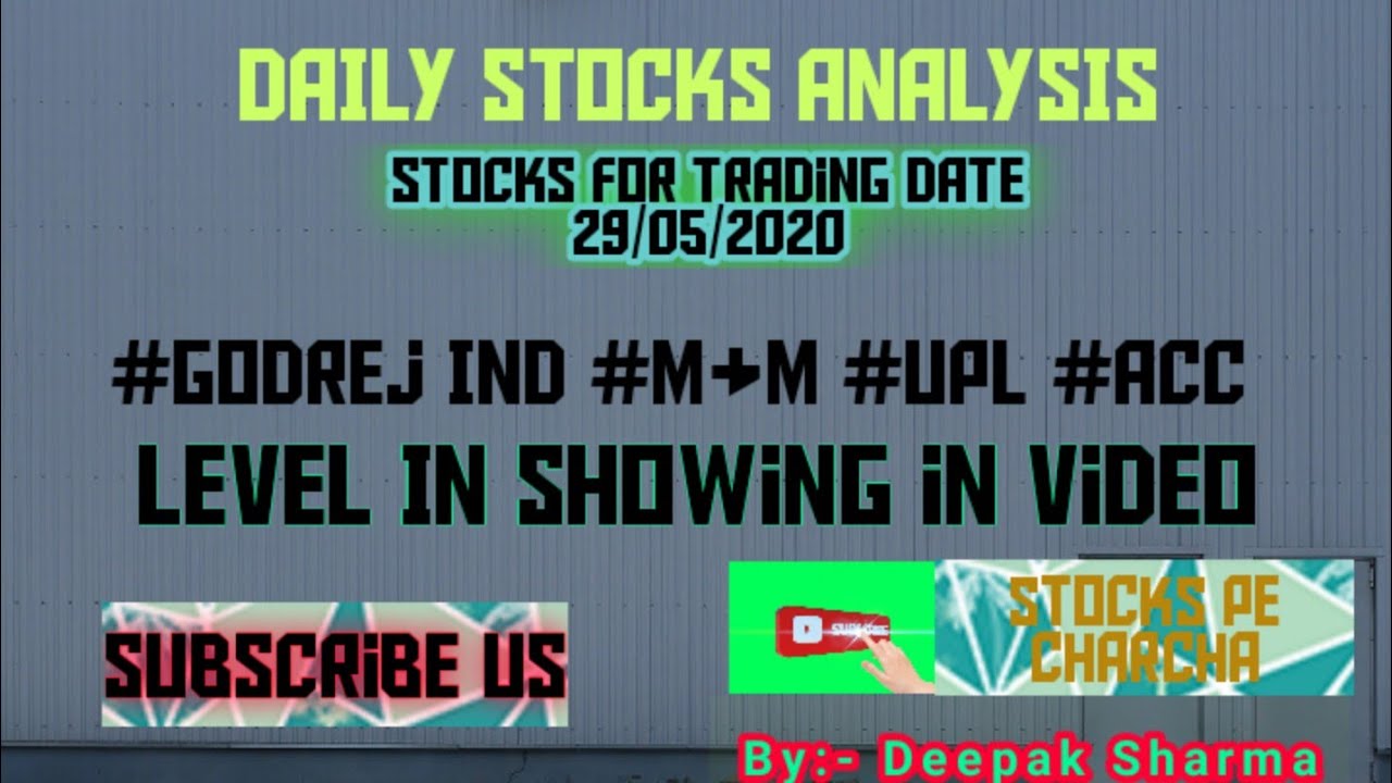 Daily Stocks Analysis Stocks For 29/05/2020 - YouTube