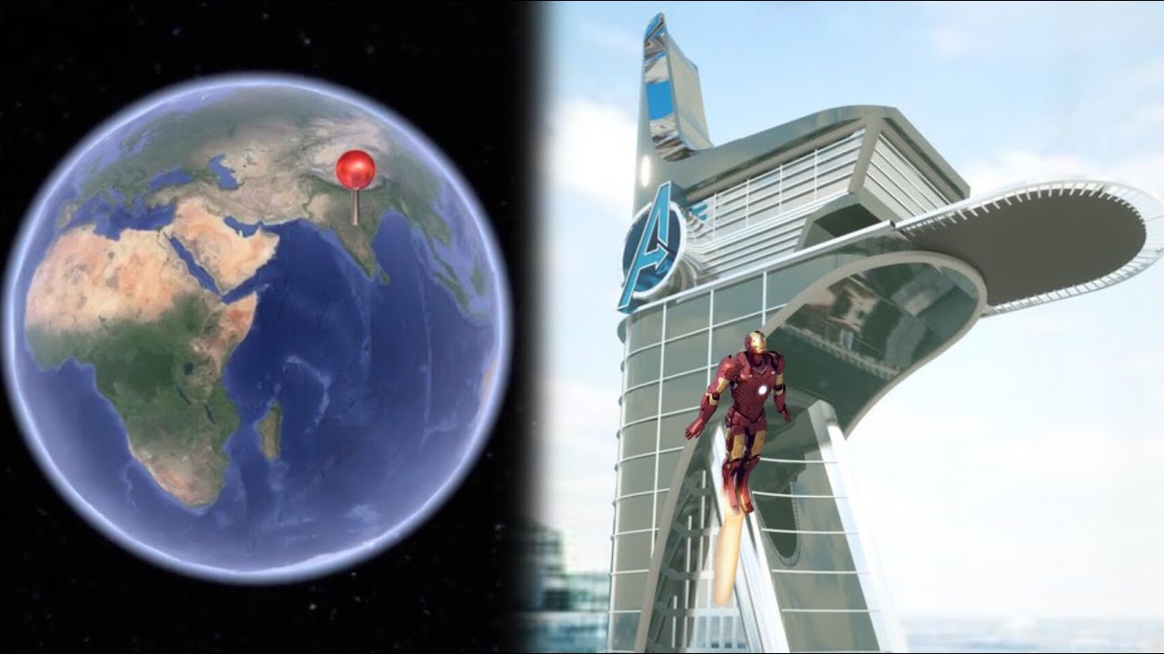 #467 I found avengers building & iron-man in Google maps & Google earth ...