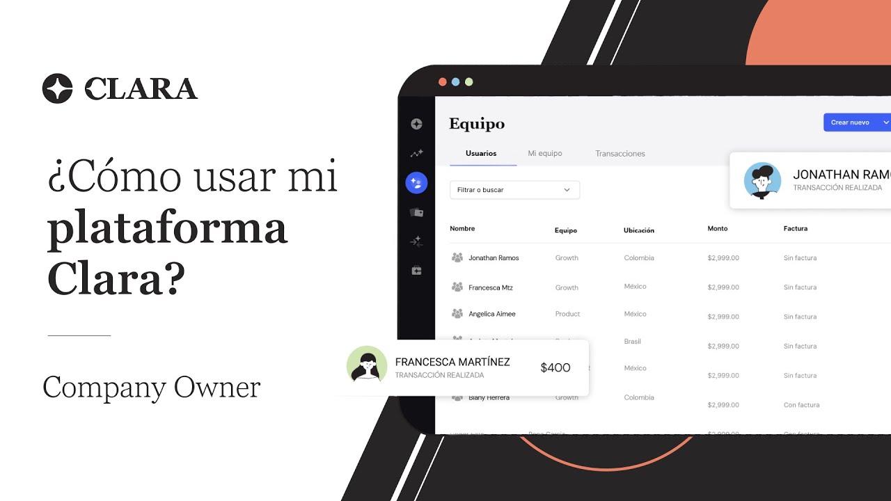 Clara Mx | ¿Cómo usar mi plataforma Clara? - Company owner access - YouTube