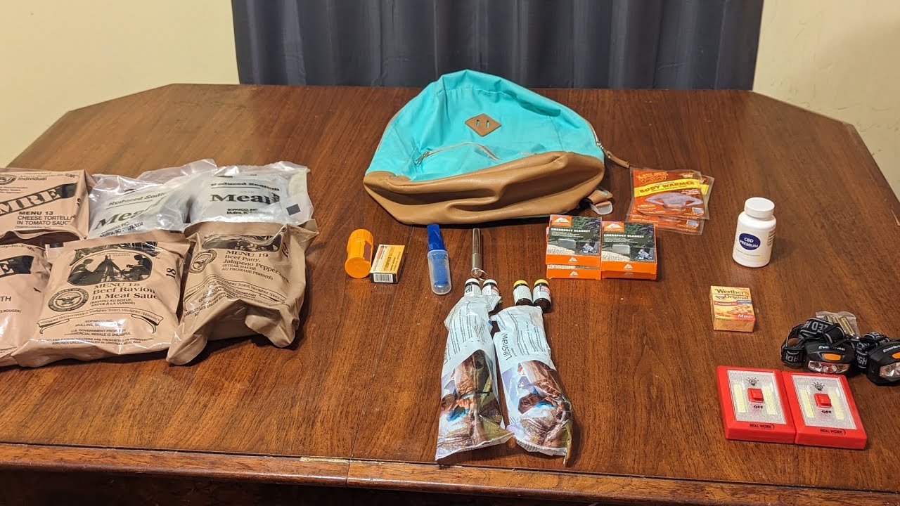 Poor Prepper Episode 3- Leave in a hurry bag - YouTube