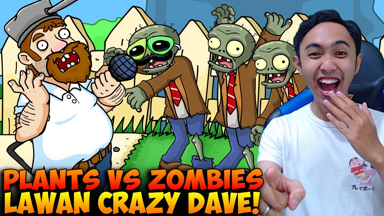 KEREN BANGET MOD PLANTS VS ZOMBIES MELAWAN CRAZY DAVE ! - FRIDAY NIGHT ...