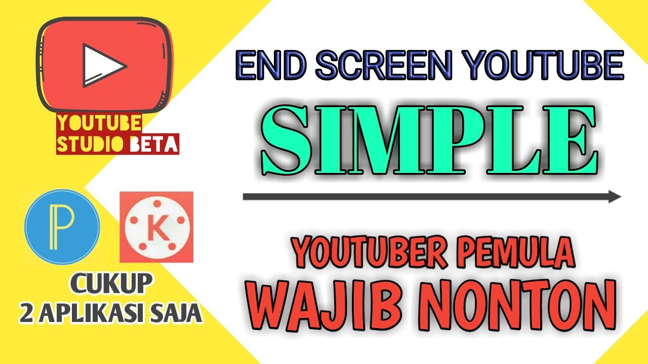 CARA MEMBUAT DAN MENAMBAHKAN LAYAR AKHIR DI YOUTUBE STUDIO BETA PAKAI ...
