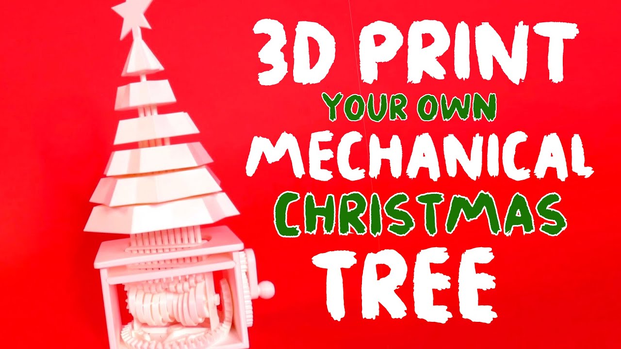 Christmas Tree Automata - Fully 3D Printed Kinetic Sculpture - YouTube