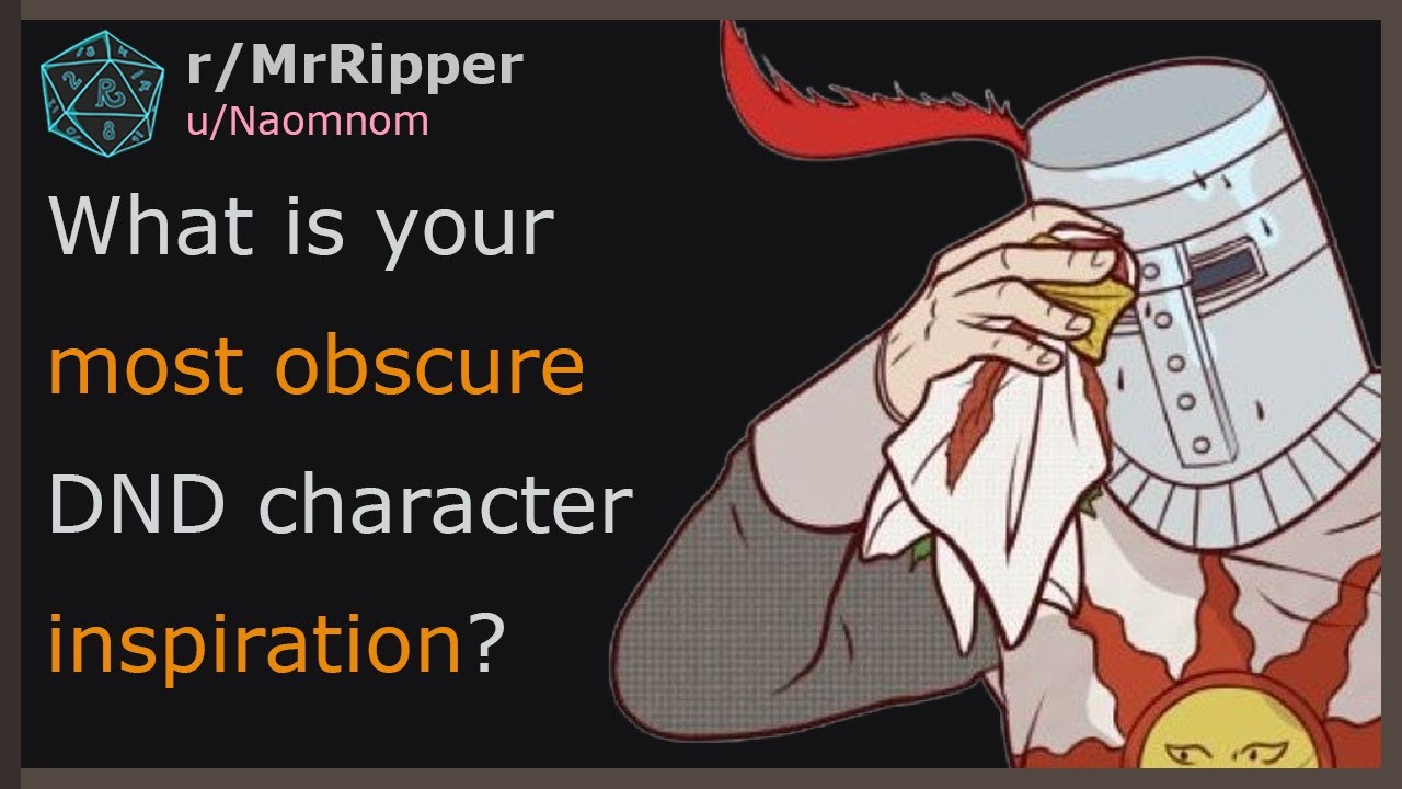 What is your most obscure DND character inspiration?#dnd - YouTube