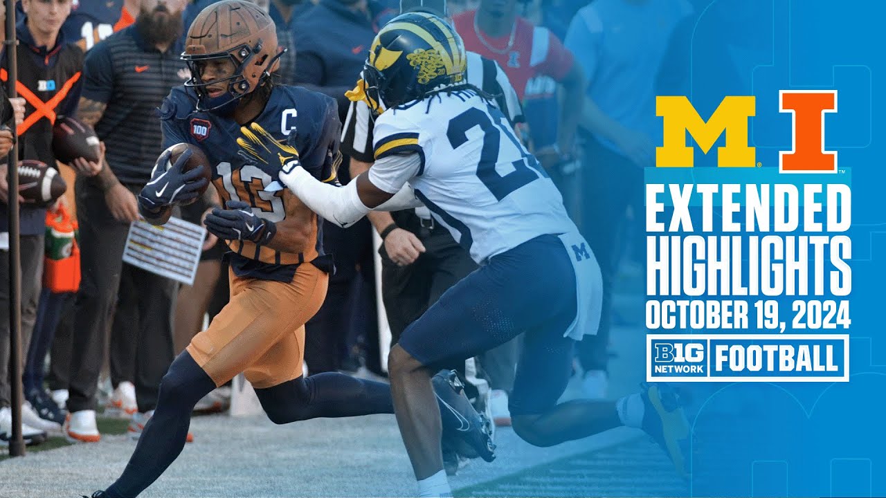 Michigan at Illinois | Extended Highlights | Big Ten Football | 10/19 ...