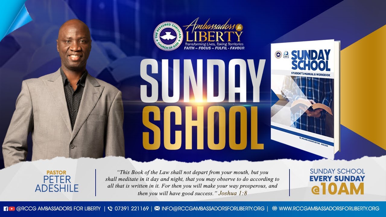 Sunday School | Pastor Peter Adeshile - YouTube