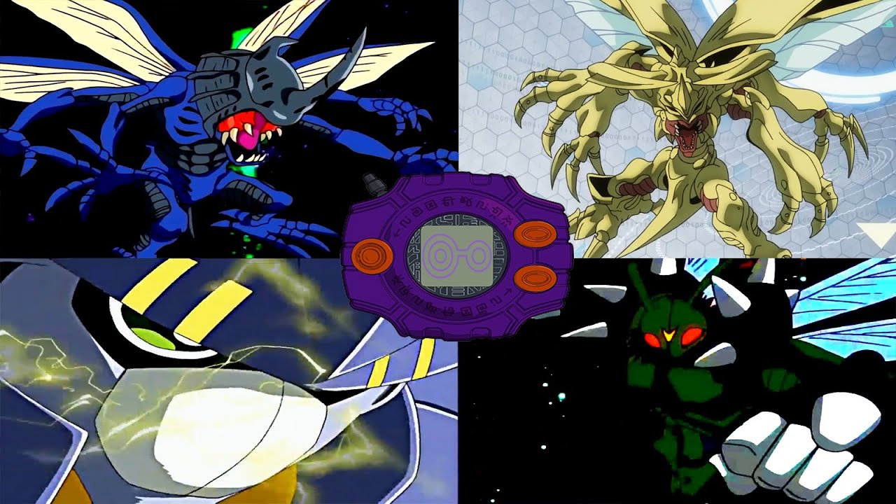 [Yellow/Insect] Digimon Digivolutions - Cool Vibes - YouTube