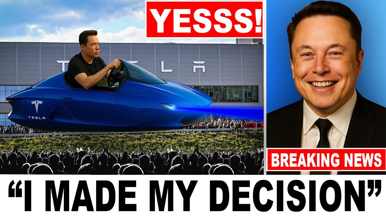 Elon Musk's First Prototype of Flying Tesla Car STUNNED The World - YouTube