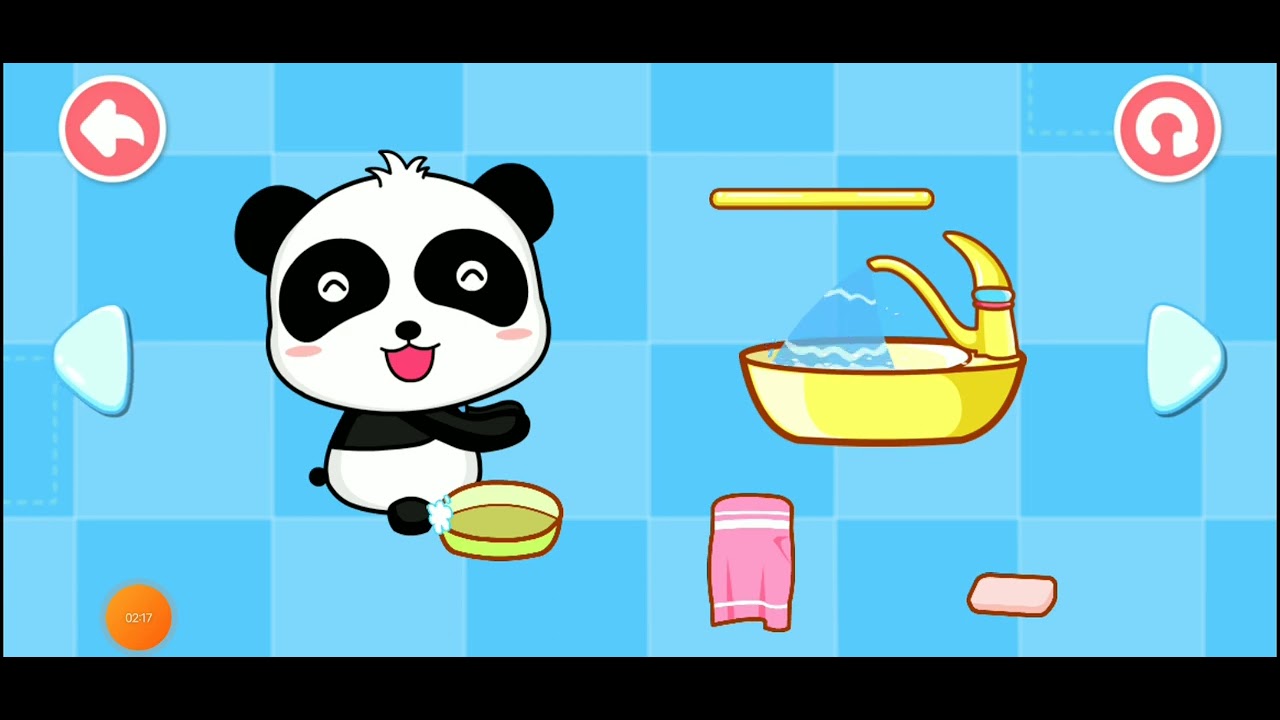 Peeing farting poo poo panda game review part 3 so funny bebe panda ...
