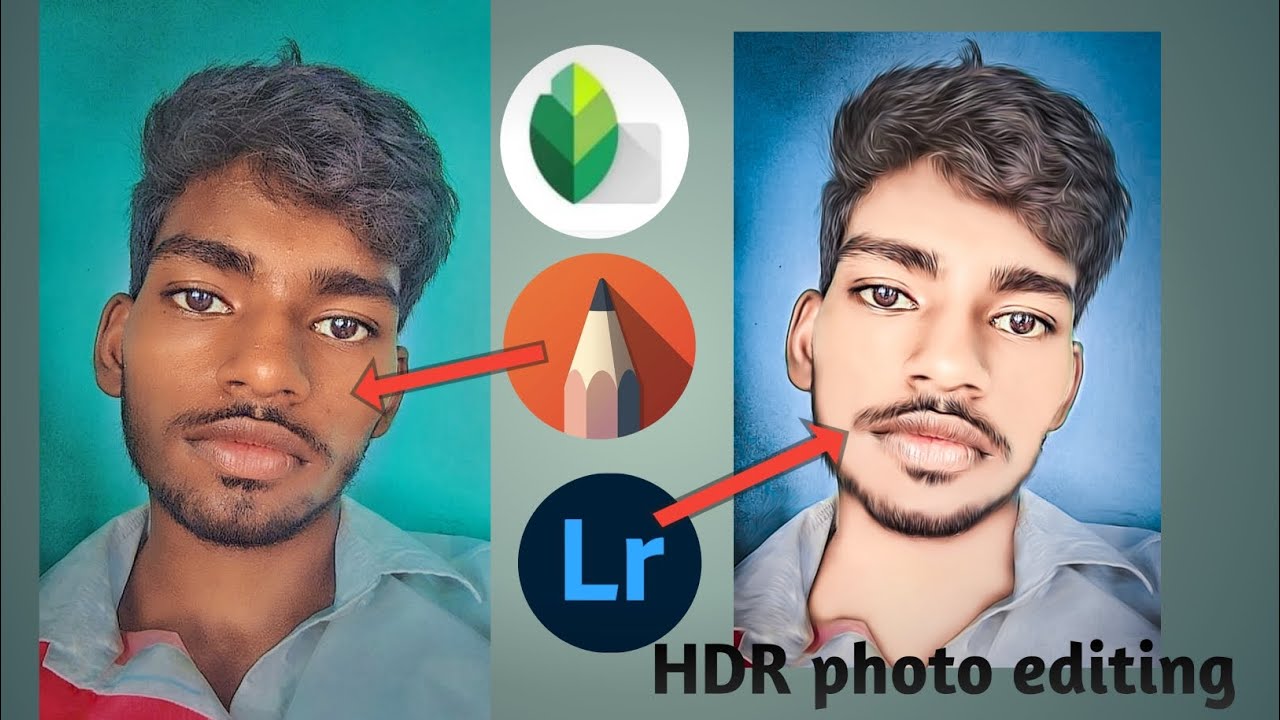 HDR photo editing//face smooth hd quality//new style photo//editing # ...
