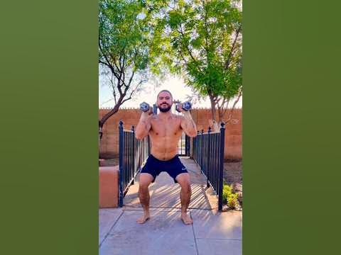 Sentadilla con Empuje Vertical -Mancuernas - YouTube