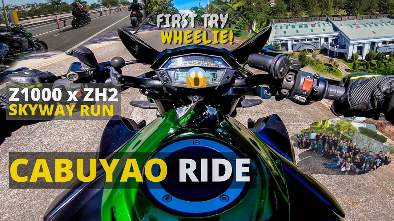 CABUYAO RIDE | Z1000 AND ZH2 SKYWAY RUN | FIRST TRY WHEELIE | Biyahe Ni Chris - YouTube