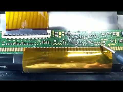 led tv no picture problem. panel repair, back light on no picture. Uptron LED TV.