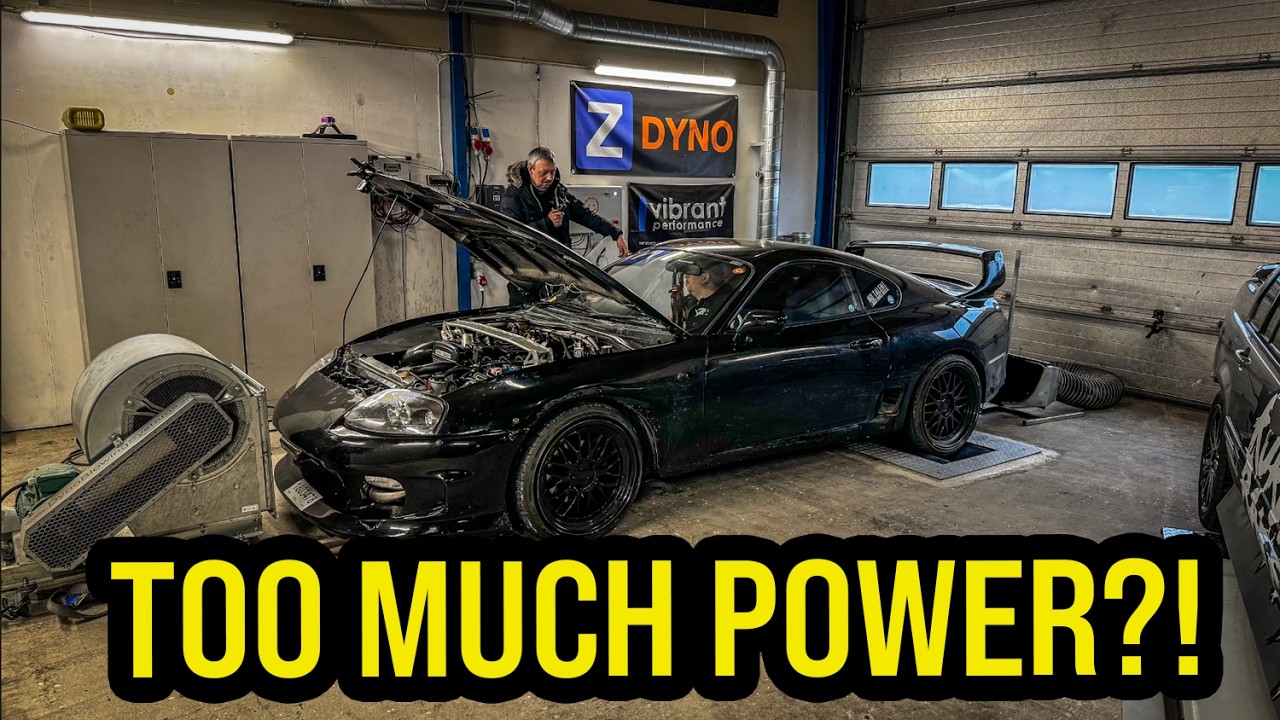 Turbocharged Supra mk4 screams on the dyno! - YouTube