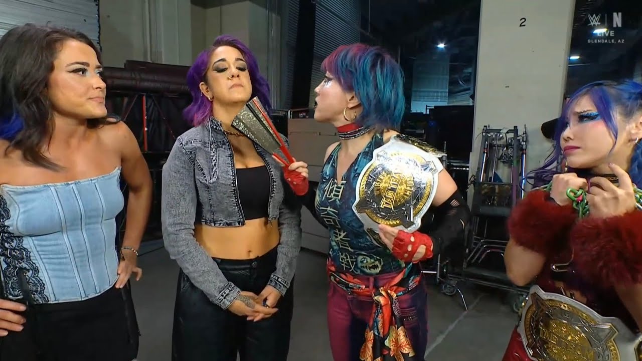 Bayley, Lyra Valkyria, Asuka & Kairi Sane Backstage: Raw December 1 2025 - YouTube