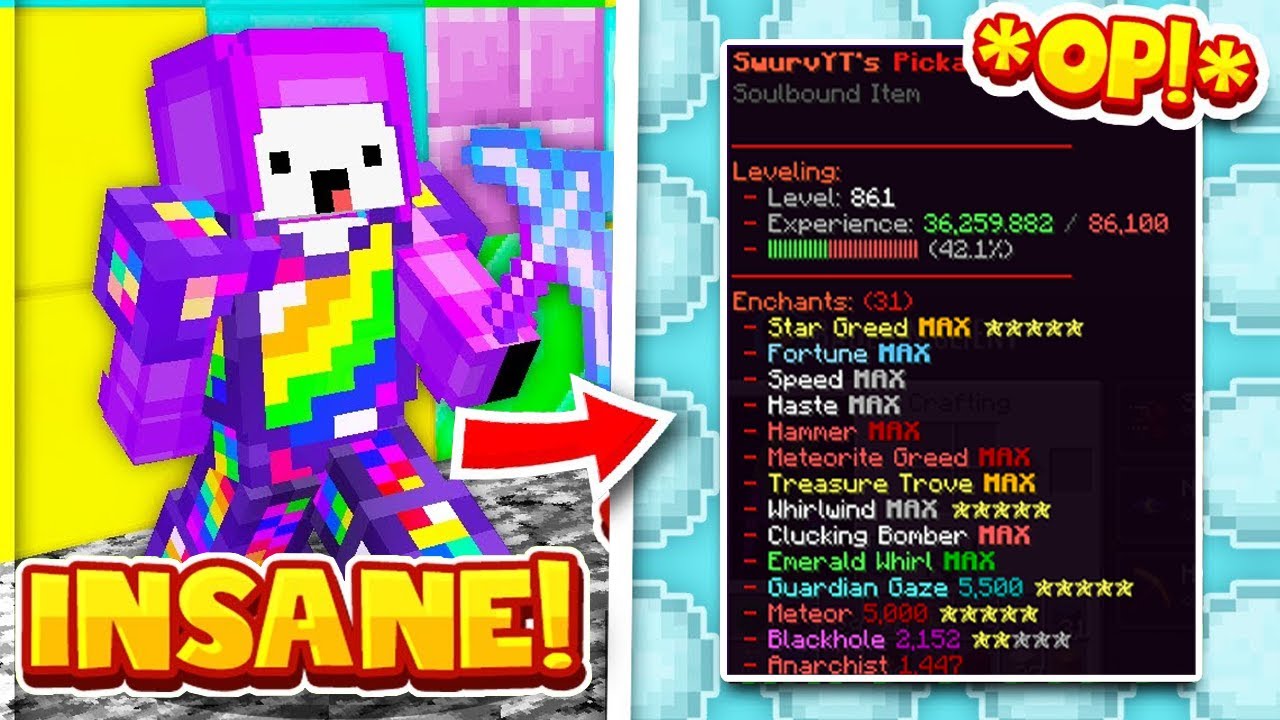 THIS *RARE* MAX PICKAXE ENCHANT MAKES ME THE RICHEST! |NEW Minecraft ...