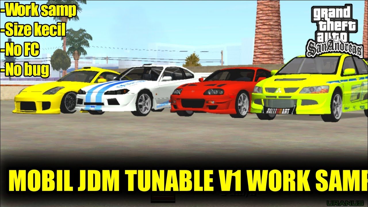 MOD PACK MOBIL JDM V1 COCOK BUAT SAMP-Gta sa android - YouTube