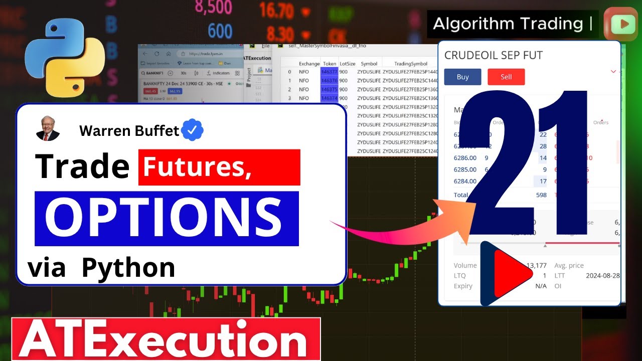 Future Options and Equity Stock Trading | Free (ADVANCED) Algorithmic Trading using Python - YouTube
