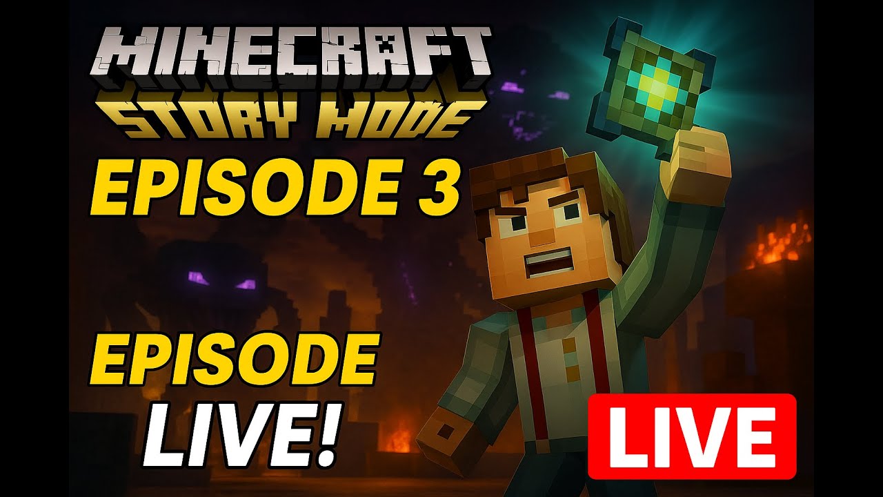 Continuing EPISODE 3 in Minecraft Story Mode! 😱 LIVE Adventure! #shorts ...