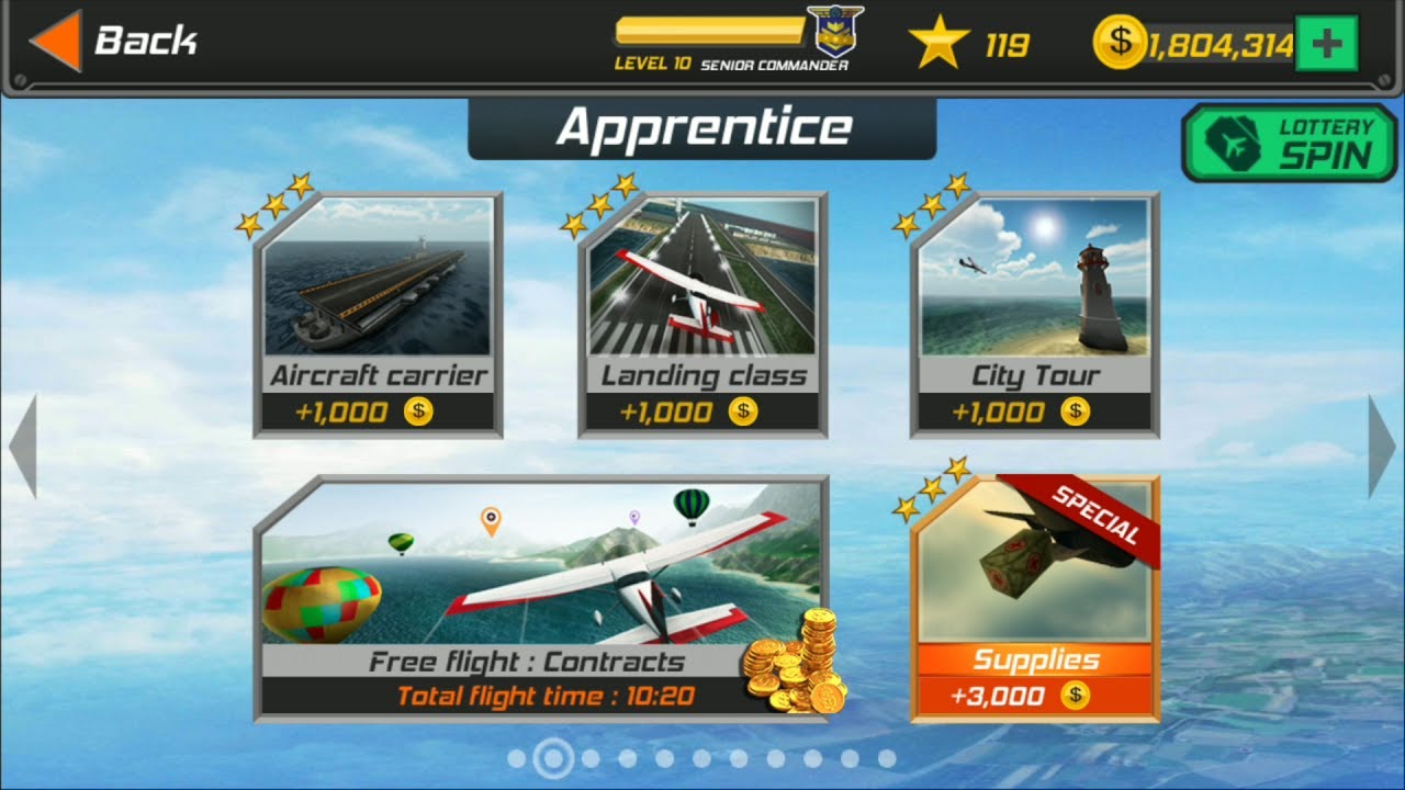 Flight Pilot Simulator 3D Android Game - Apprentice Missions - YouTube