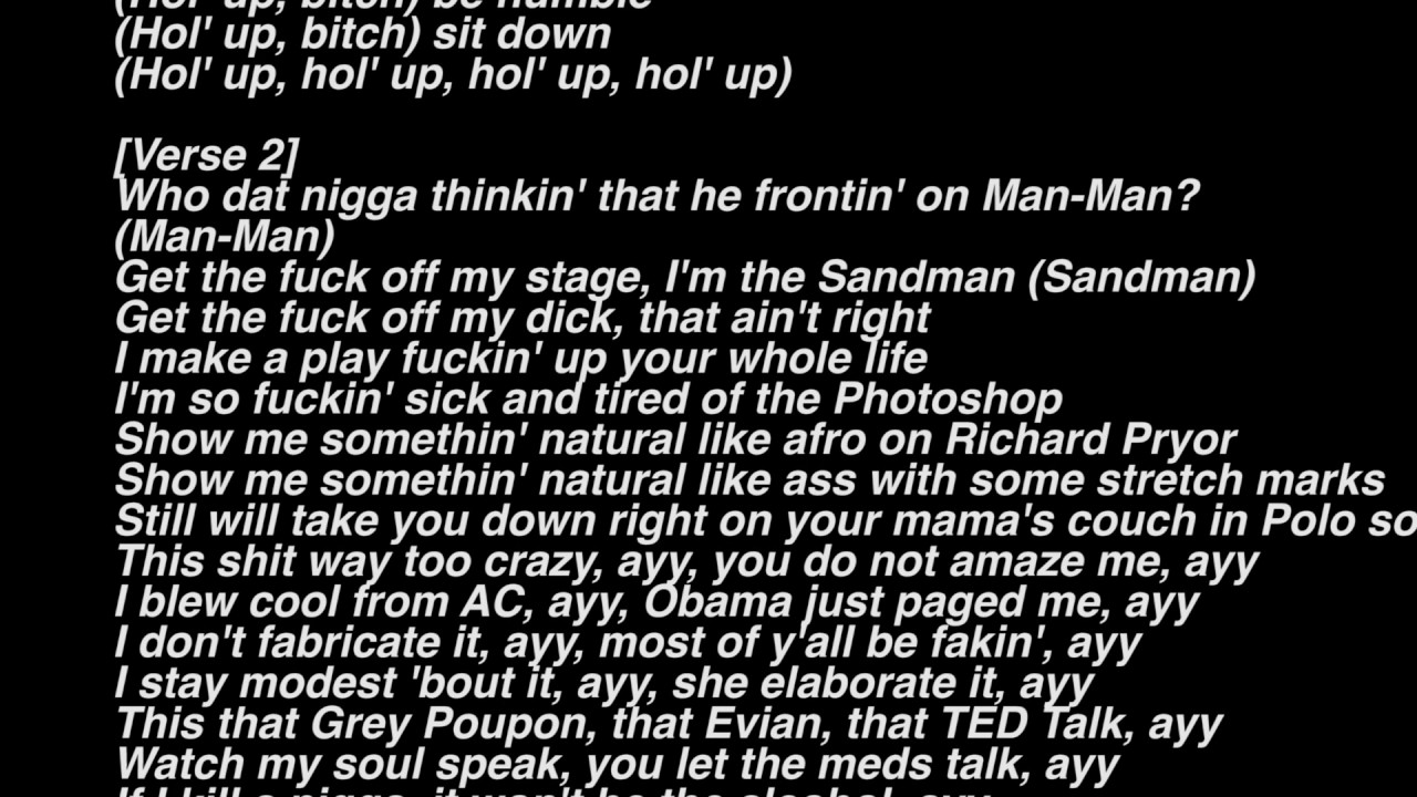 Kendrick Lamar - HUMBLE lyrics - YouTube