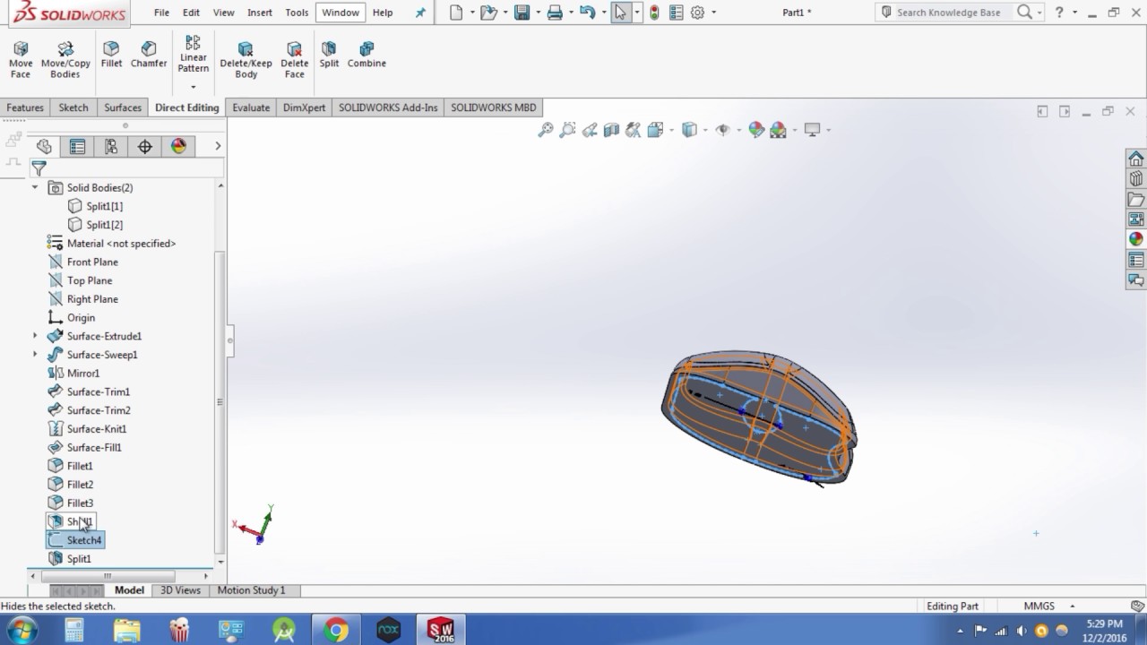 Modeling a Mouse with Solidworks 2016 - YouTube