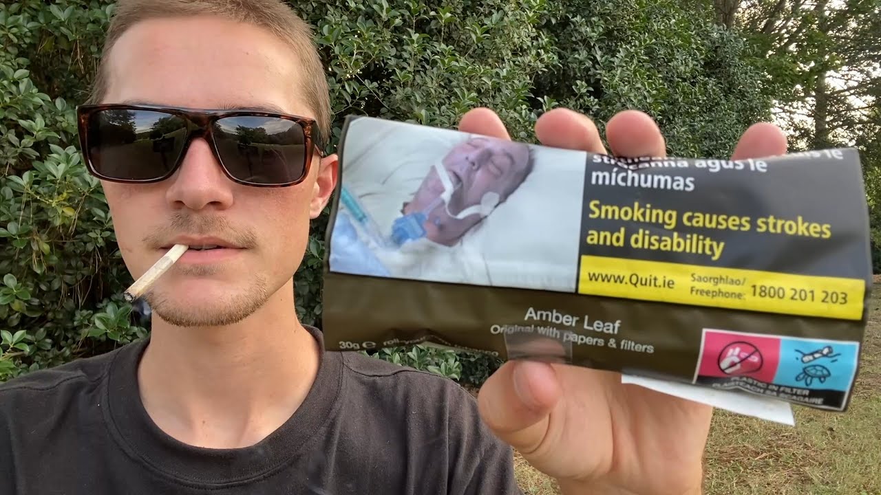 Smoking Amber Leaf Original Roll-Your-Own Tobacco - Review - YouTube