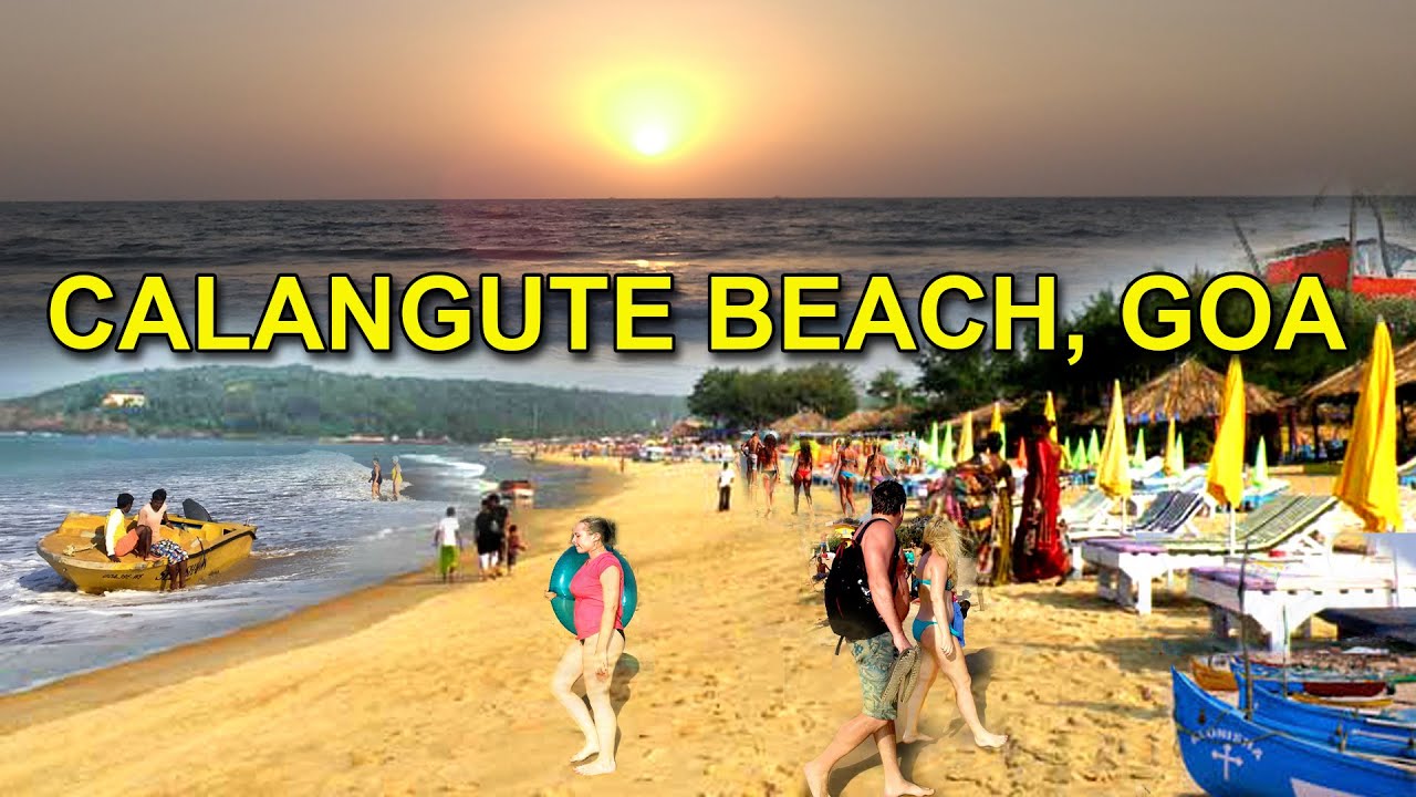Calangute Beach, Goa, India / Sunset View from Calangute Beach - YouTube