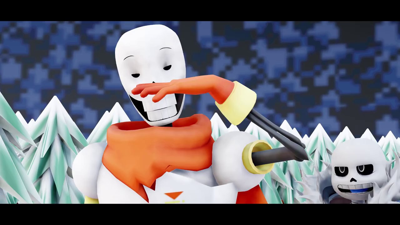 MMD Undertale - Papyrus Finds a Human - YouTube