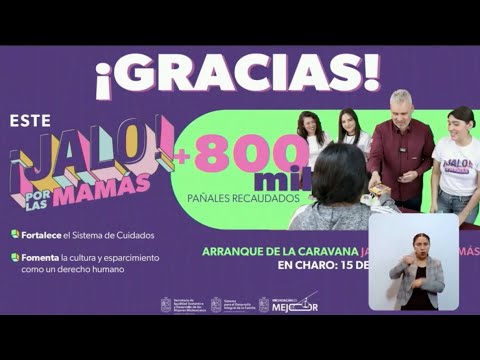 Pañales de “Jalo por las mamás” es un apoyo de un día - YouTube