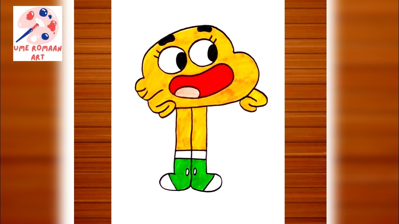 🎨 How to Draw Darwin from The Amazing World of Gumball | Drawing ...