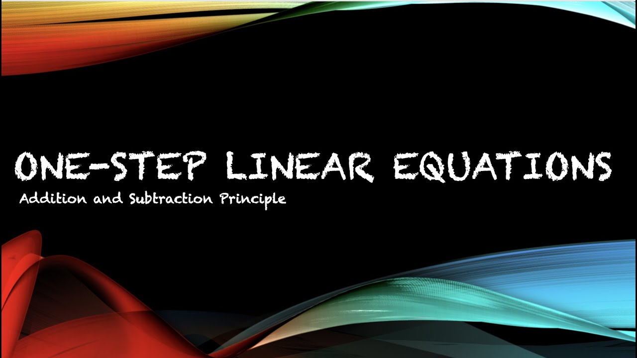 One-Step Linear Equations| TASC Math - YouTube