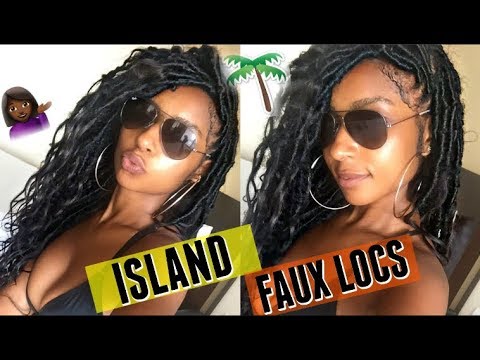 How to: Easy Island Faux Goddess Locs w/ human hair| Bohemian Style ...