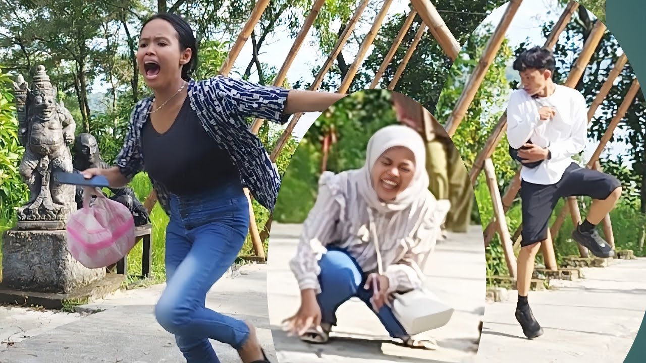 HEBOH PRANK PATUNG HIDUP !! SCARY HUMAN STATUE PRANK !! - YouTube