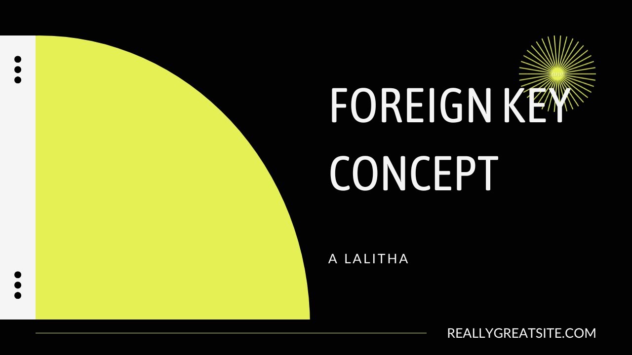 foreign key concept - YouTube