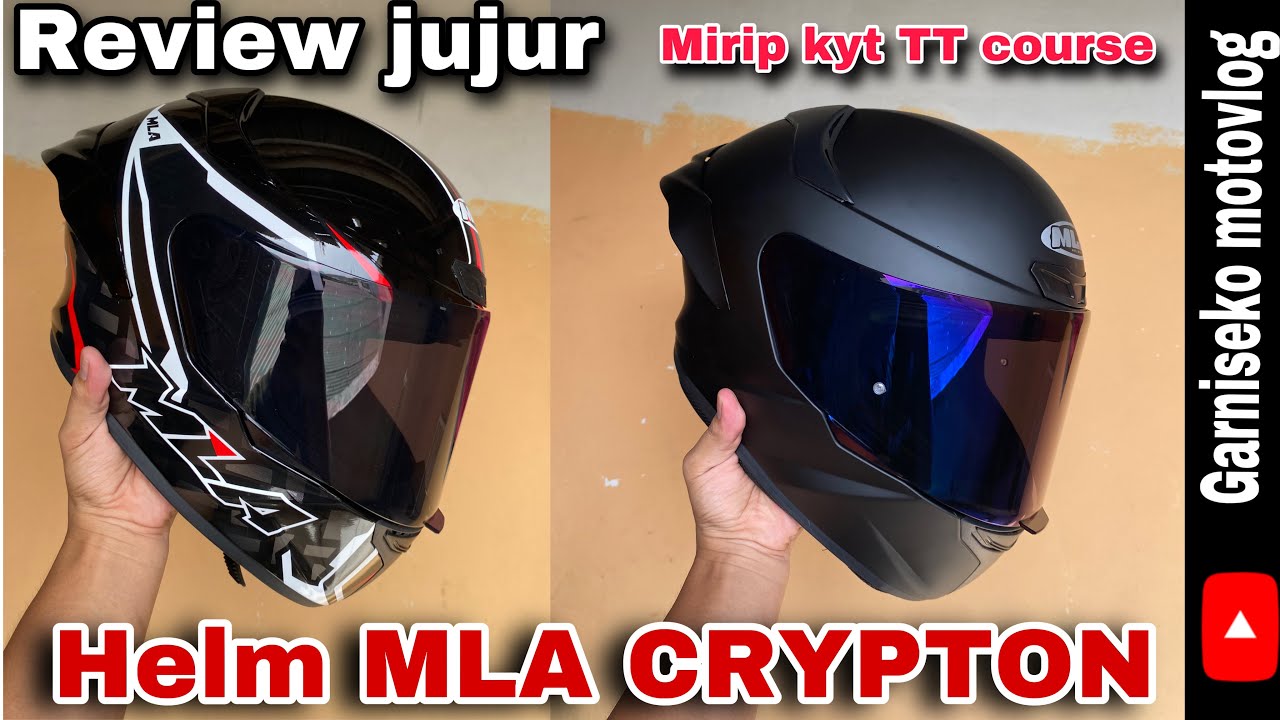 UNBOXING DAN REVIEW JUJUR HELM MLA CRYPTON‼️yang MIRIP KYT TT COURSE ⁉️ ...