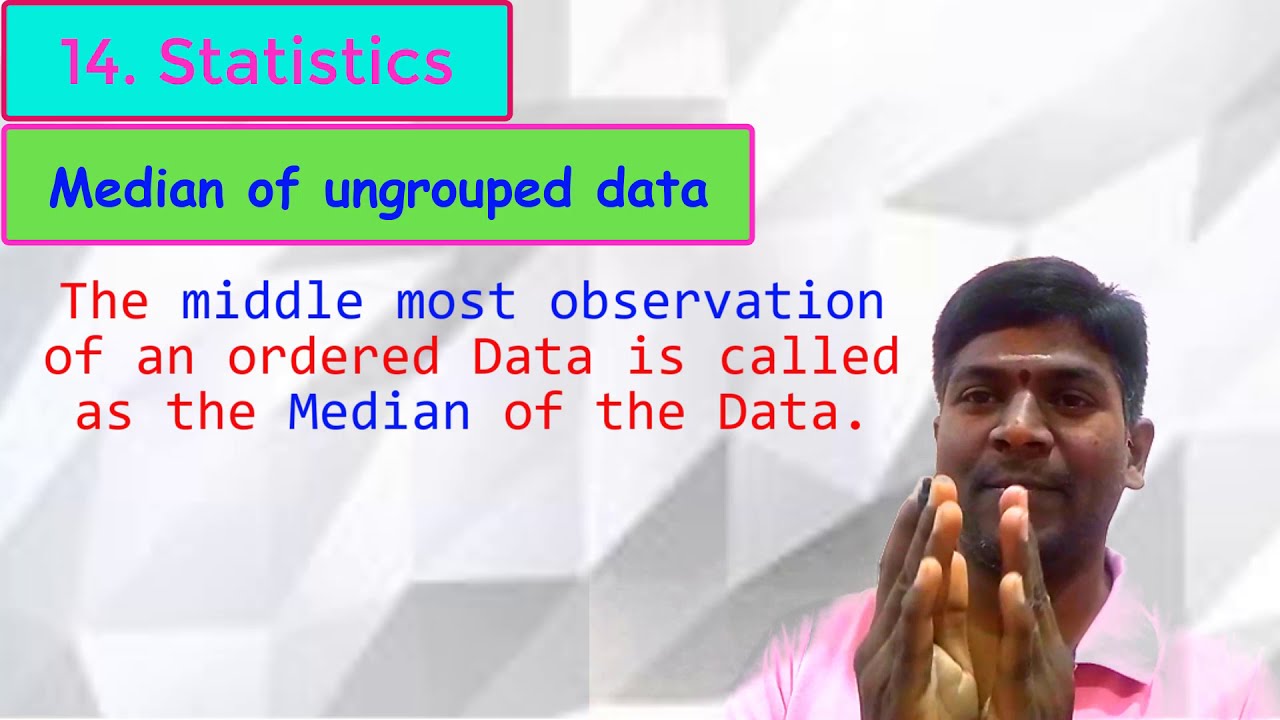 10th maths statistics part 7 || Median of ungrounded data - YouTube