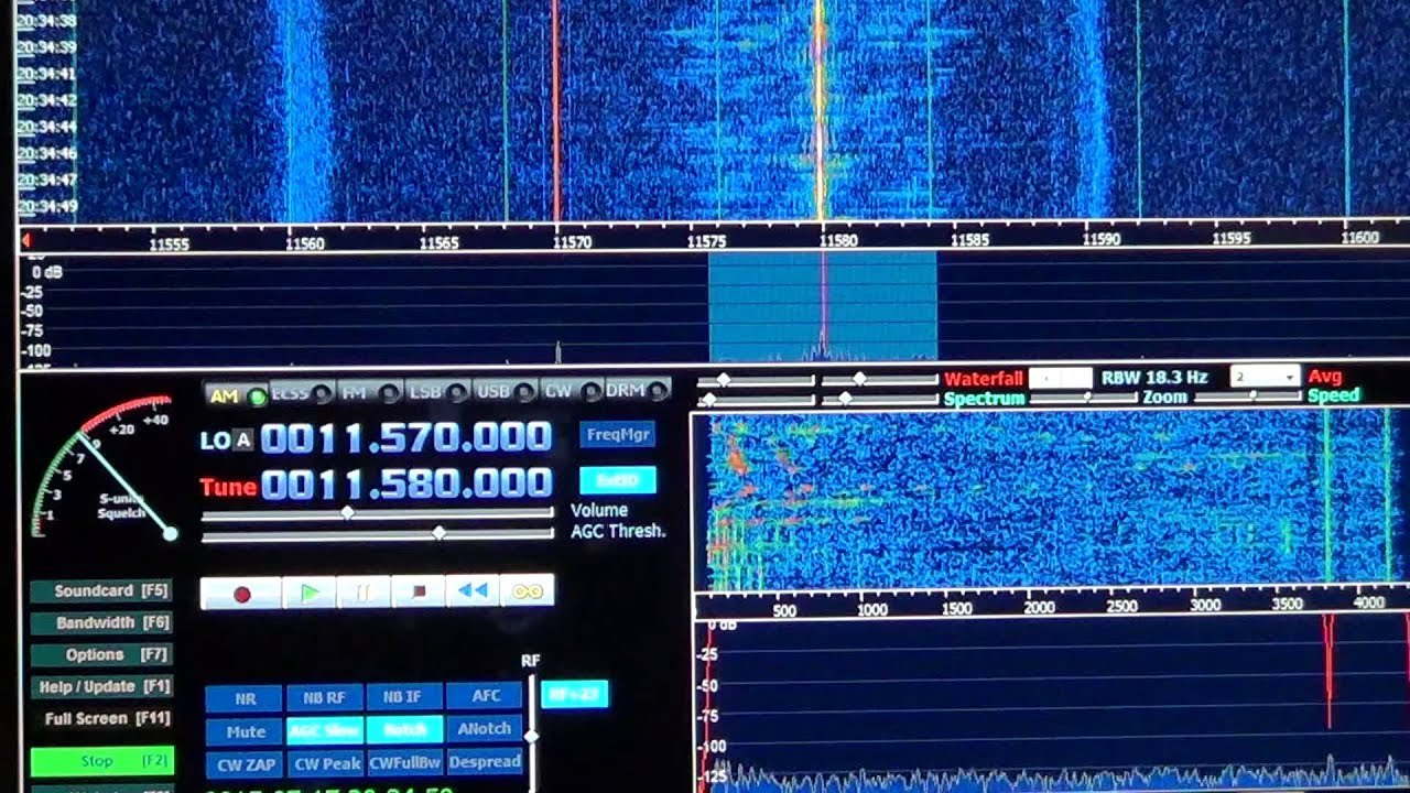 Radio Slovakia via WRMI 11580 khz on Soft 66 rtl SDR receiver - YouTube