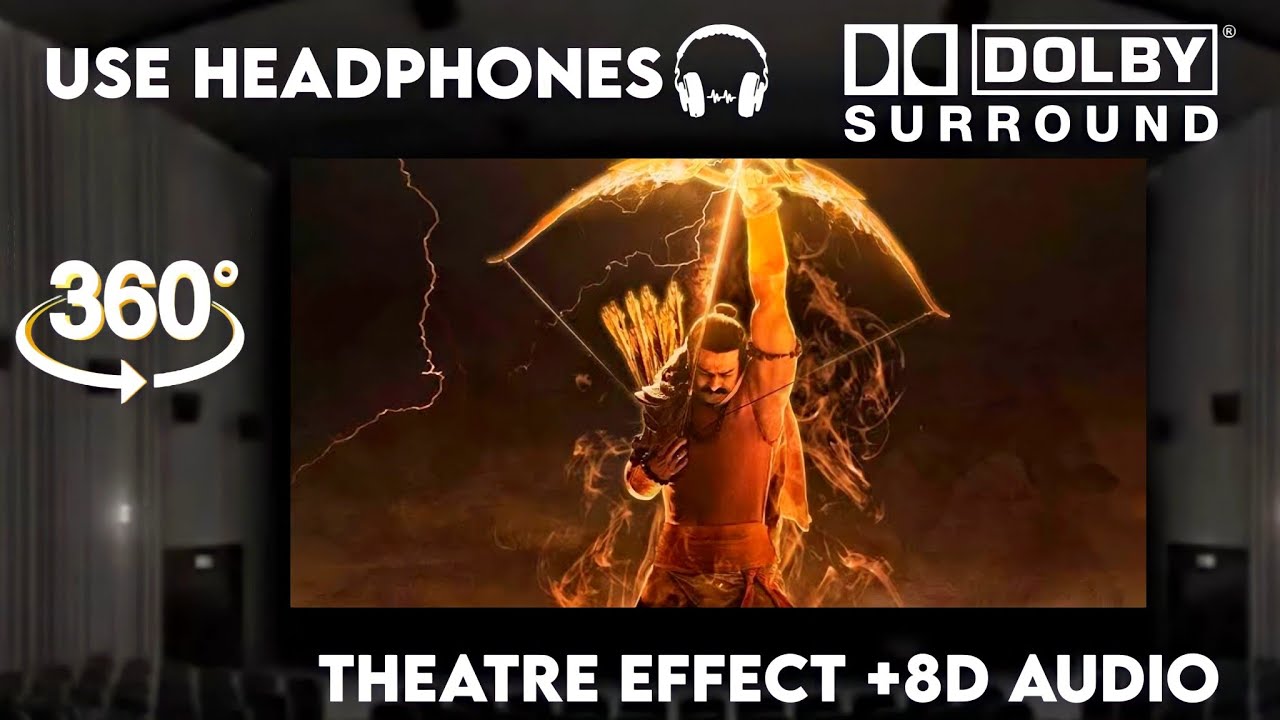Adipurush Teaser |Theatre Experience Dolby Atmos Surround sound 8D ...