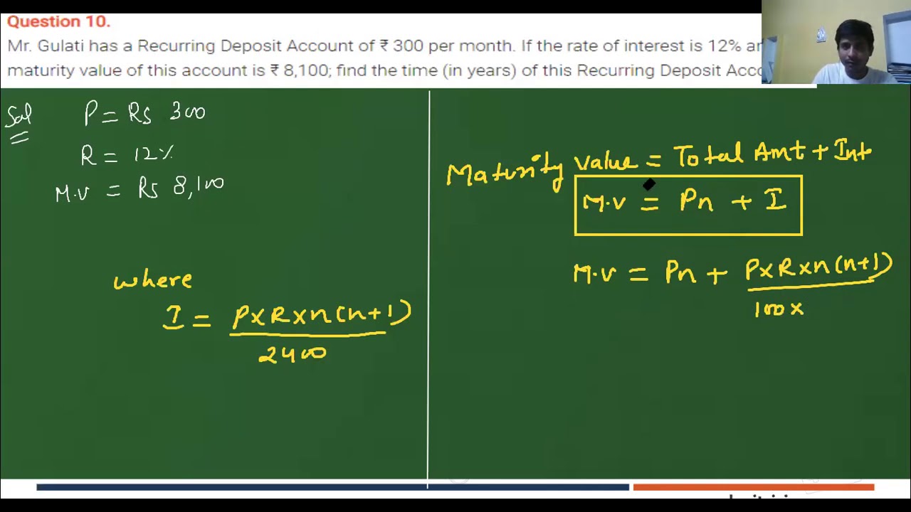 Banking Recurring Deposit Accounts Lecture 3 - YouTube