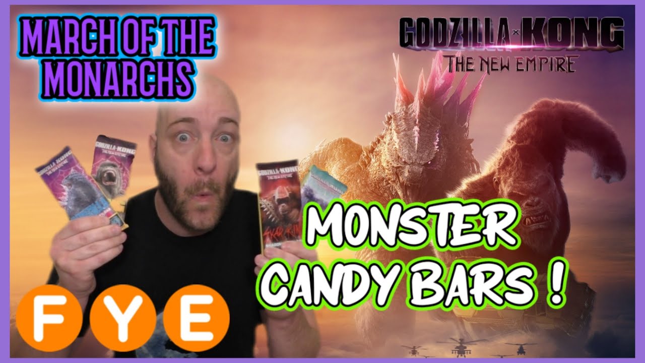 Eating Godzilla x Kong CHOCOLATE BARS! 🍫 FYE Exclusive Merch 🍫 - MARCH ...