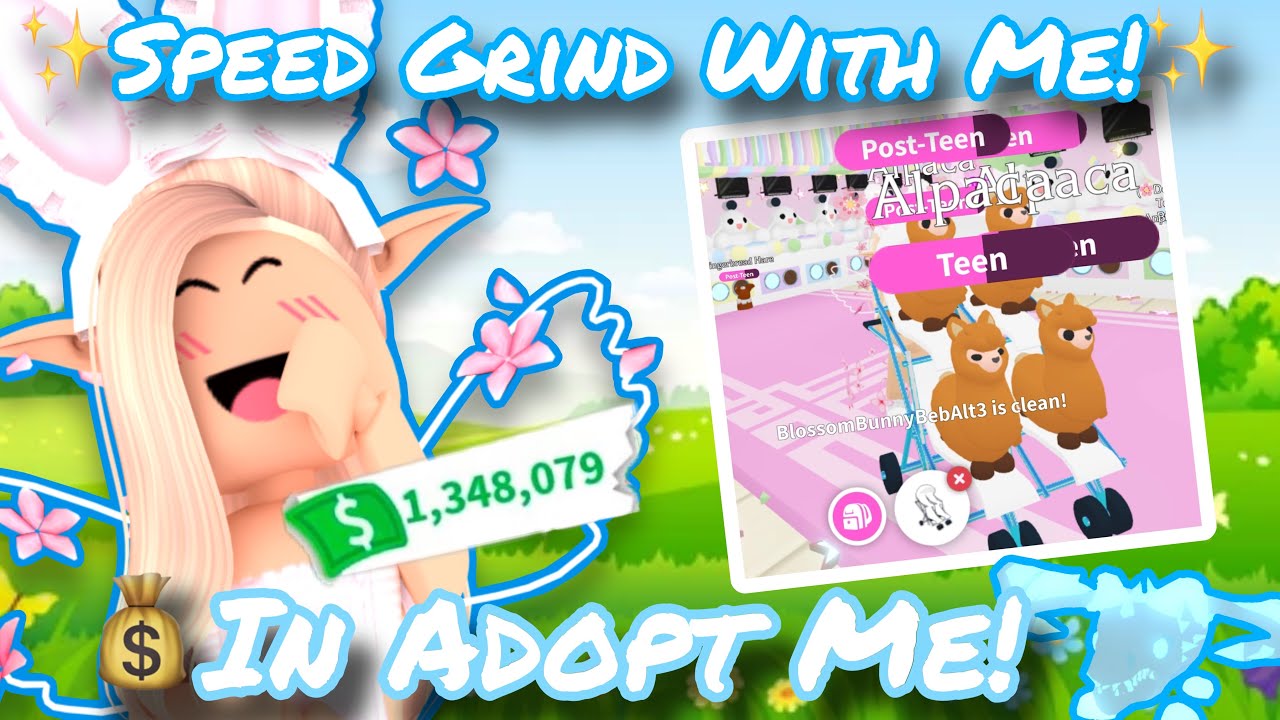 Speed Grinding In ADOPT ME! 😱2 HOUR Speed Grind! Aging Up NEON ALPACAS ...