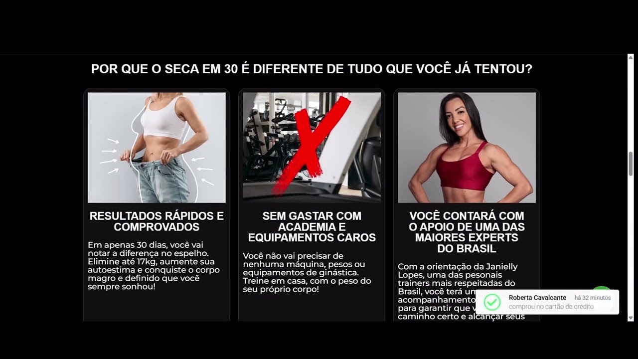 PROGRAMA SECA EM 30 POR JANIELLY LOPES - YouTube