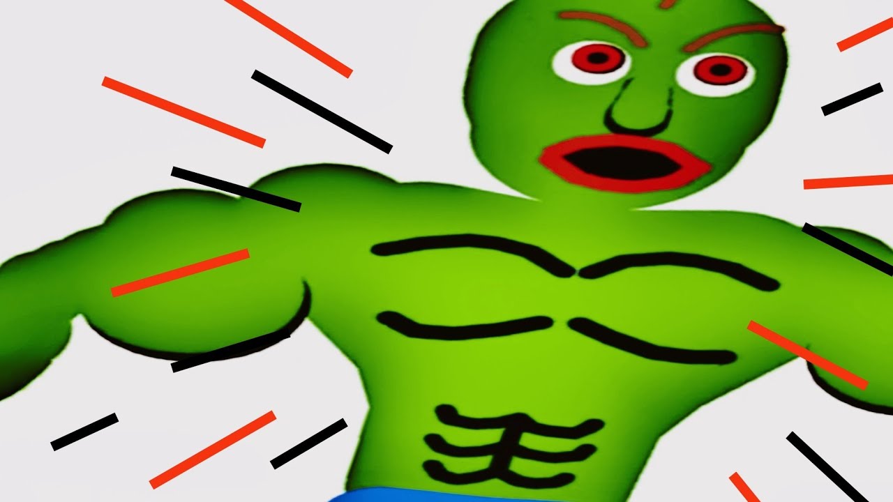 Baldi turns into Hulk - YouTube