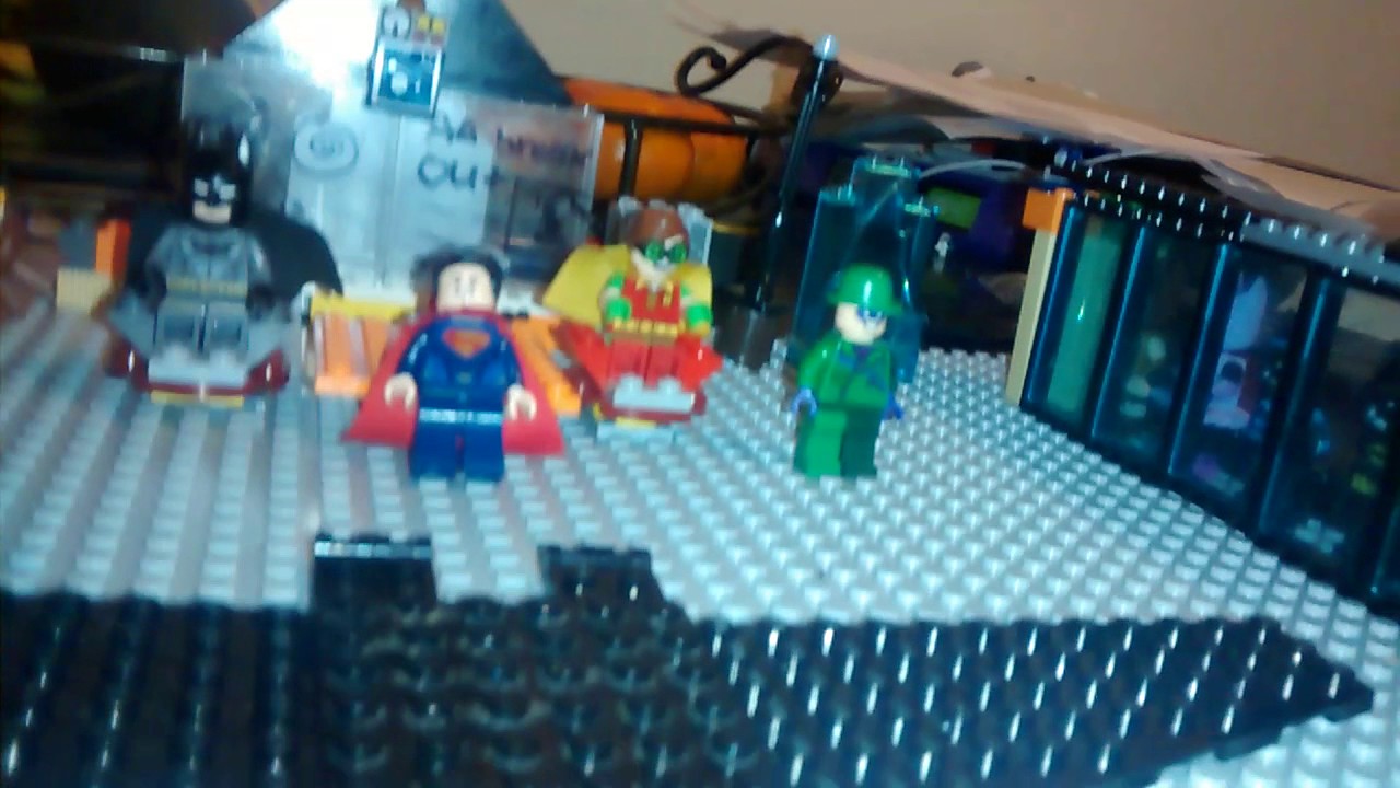 Our homemade Lego batcave - YouTube