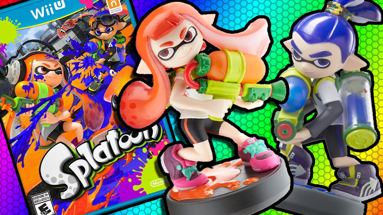 SPLATOON UNBOXING + 2 AMIIBOS | Squid Girl and Squid Boy | Nintendo Wii ...