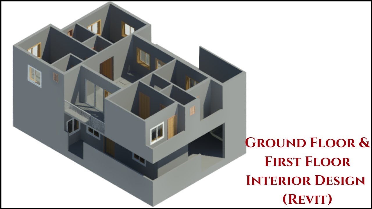 Ground Floor & First Floor Interior Design - Revit Architecture - YouTube